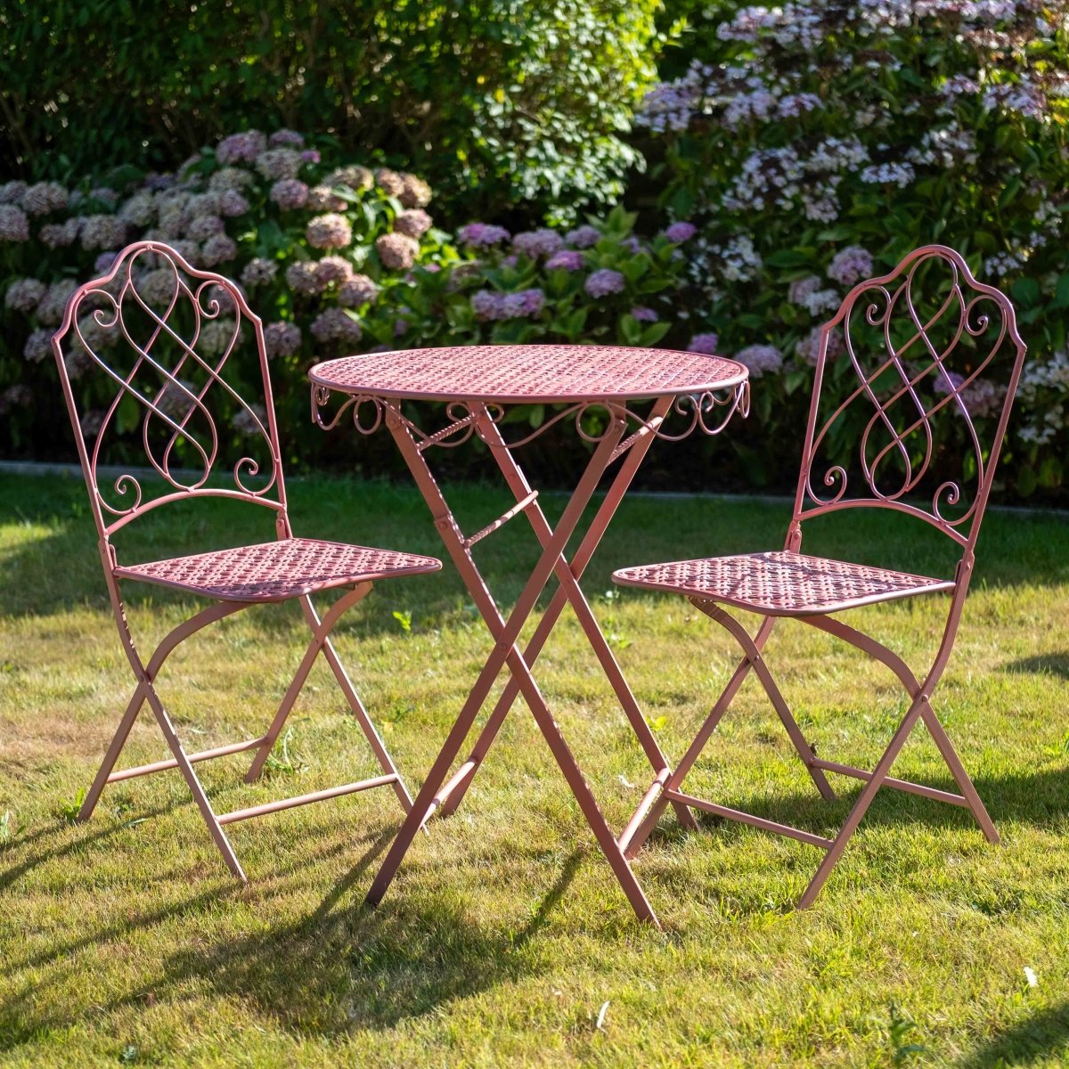 Avalon Bistro Set | Antique Rust & Rose